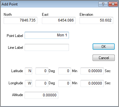 Adding a Point/Benchmark