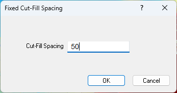 View-Cut Fill Options