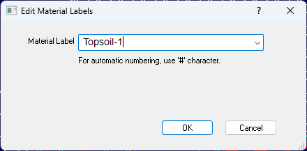 Edit Material Labels