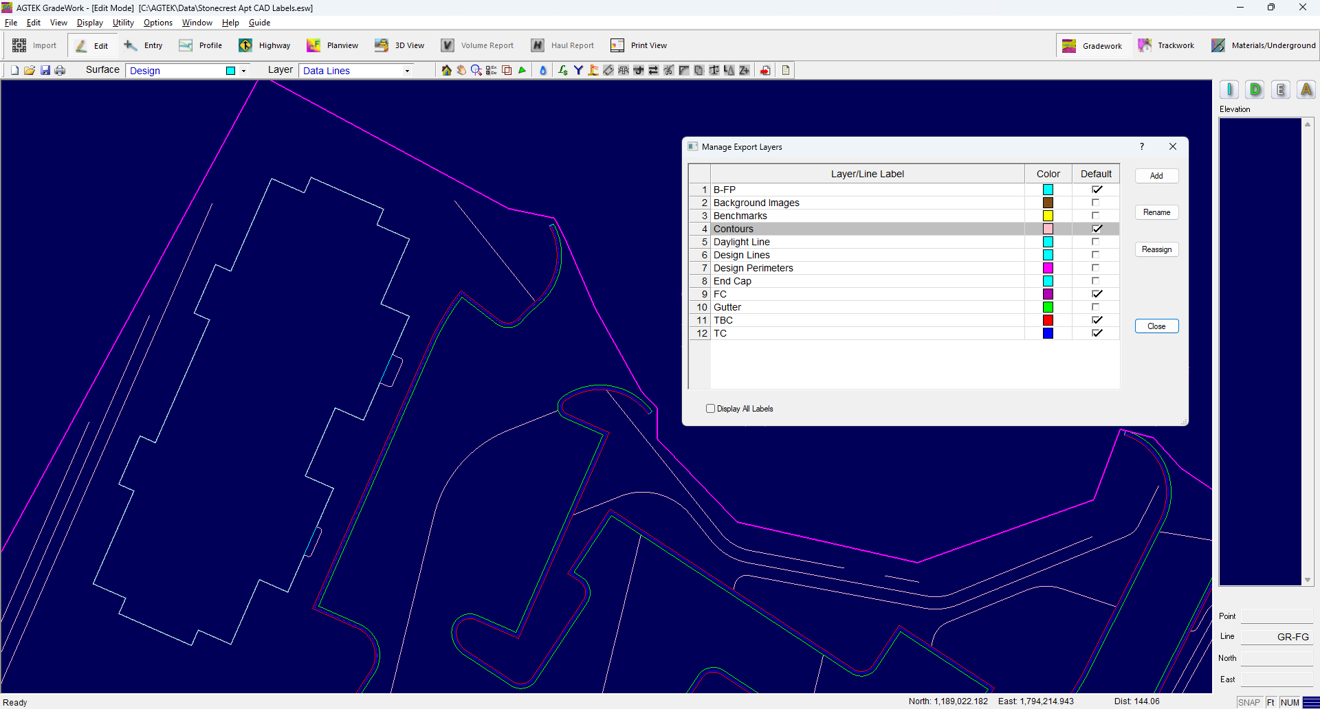 Manage Export Colors