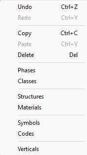Underground Edit Menu