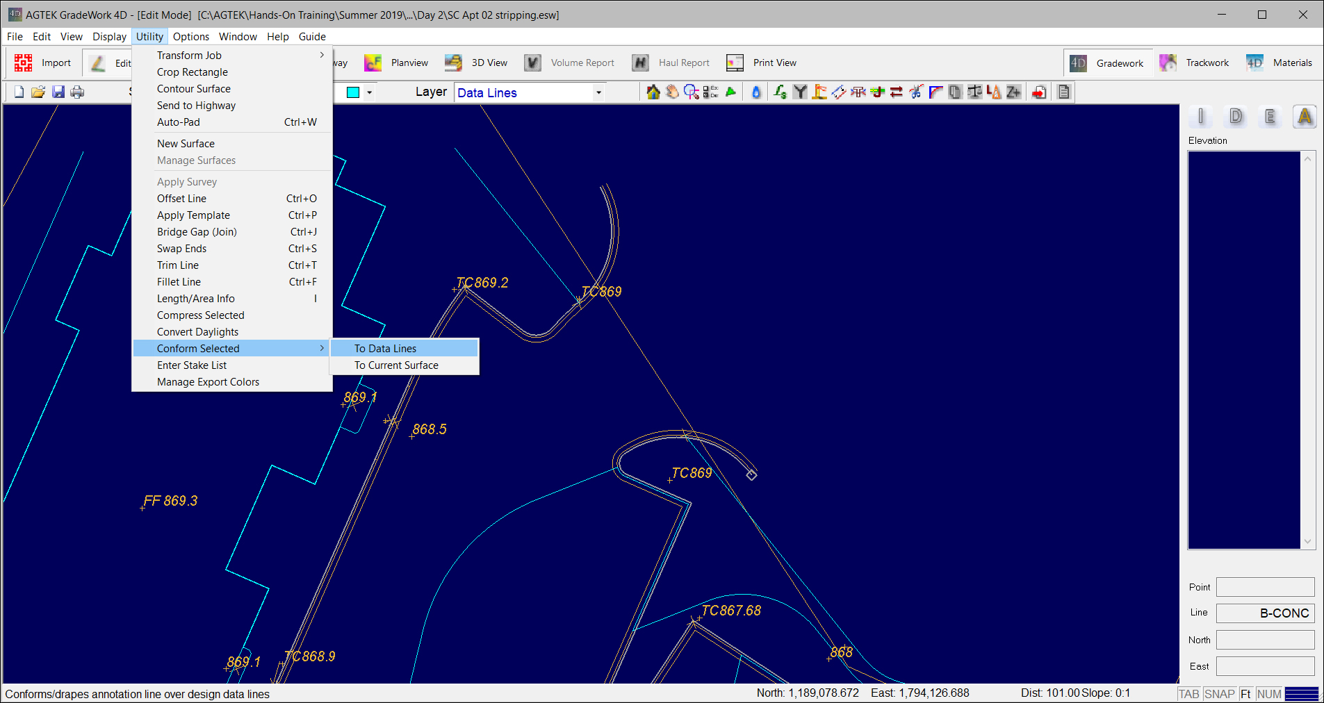 Conforming Annotation Lines