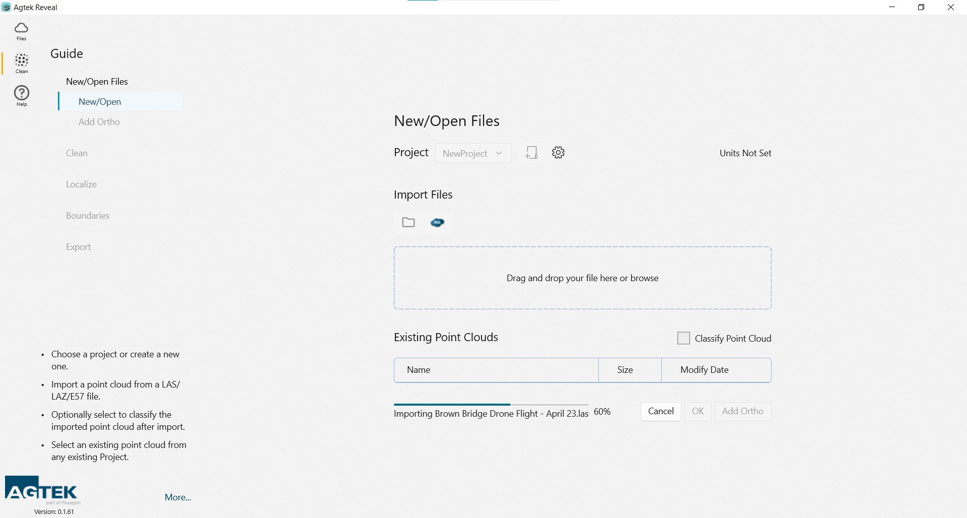 Import Project Data Import Project Data