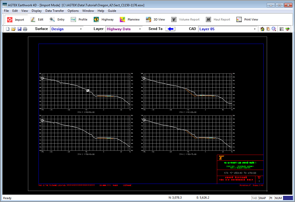 Trace Cross Sections